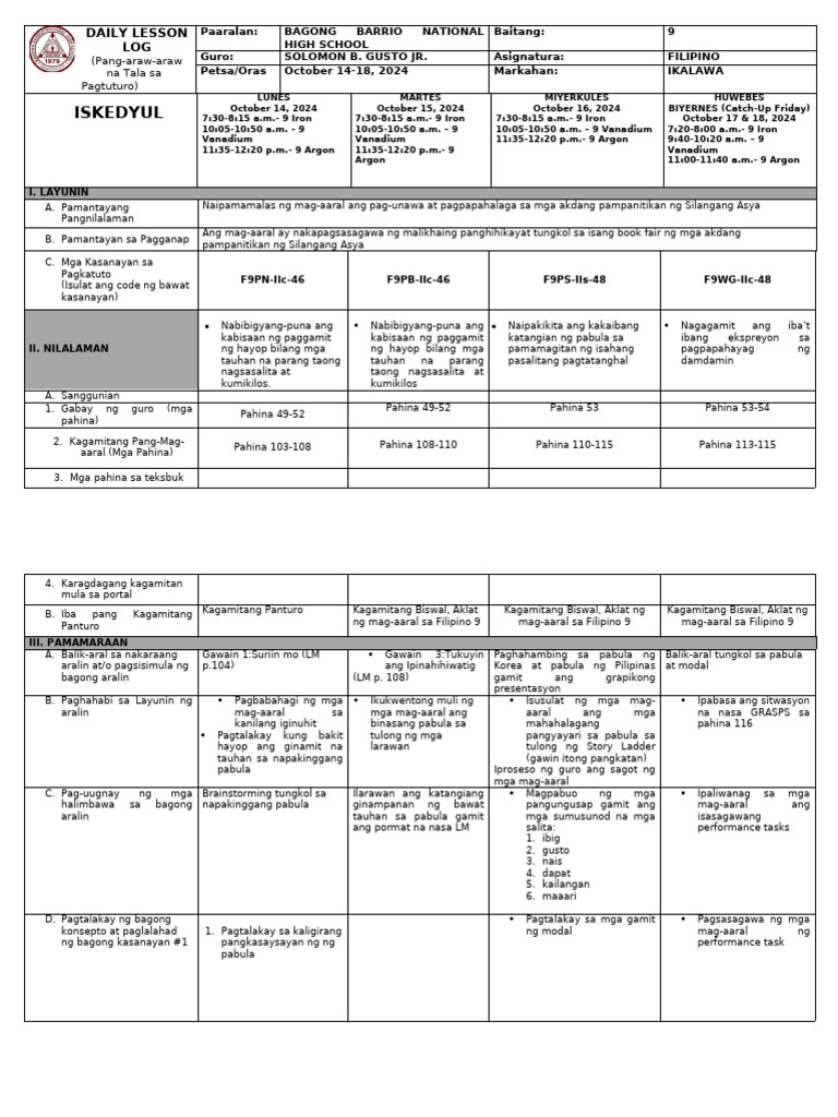 DLL-Q2-W3-2024-2025 | PDF