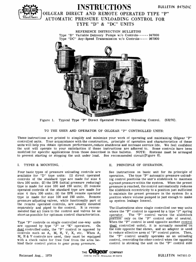 Bulletin 947501C P Controler | PDF