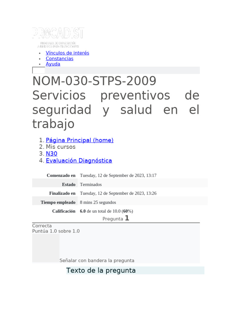 Nom 30 Procadist | PDF