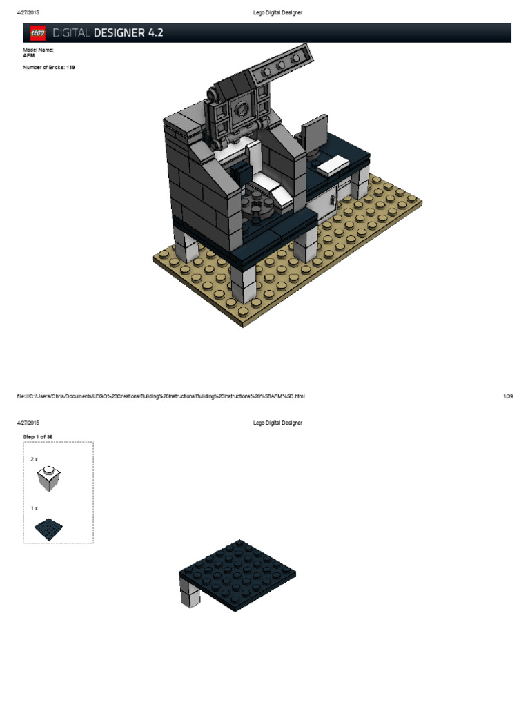 AFM Building Instructions | PDF | Tile | Lego