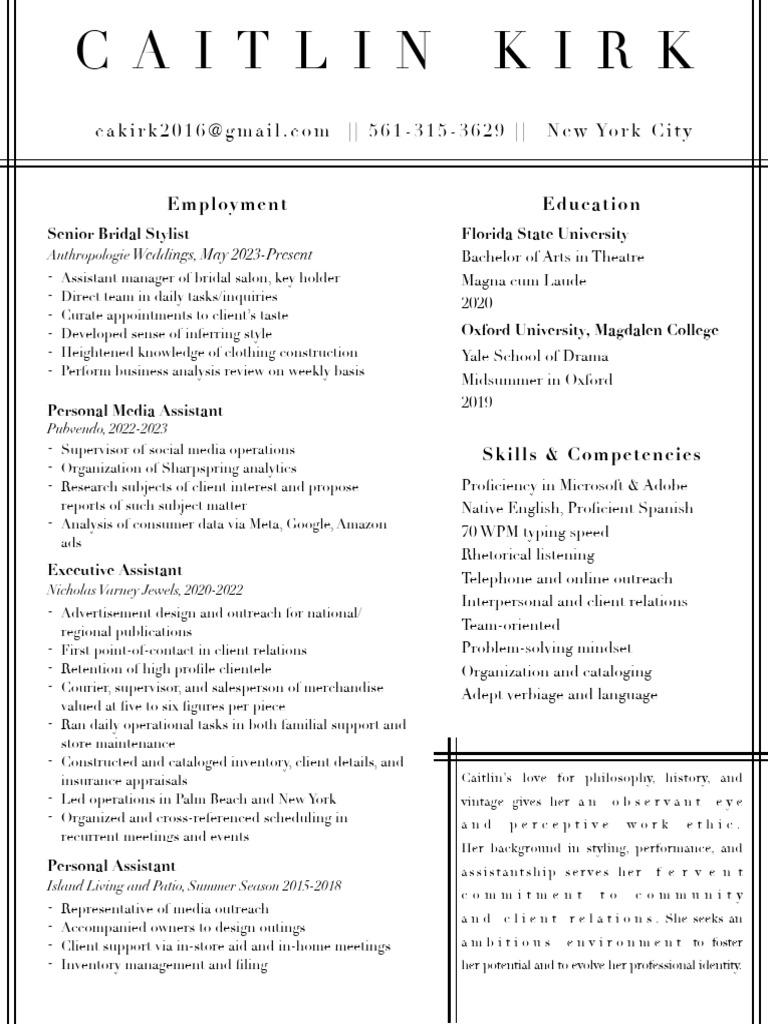 CA.kirk Resume 2024 | PDF