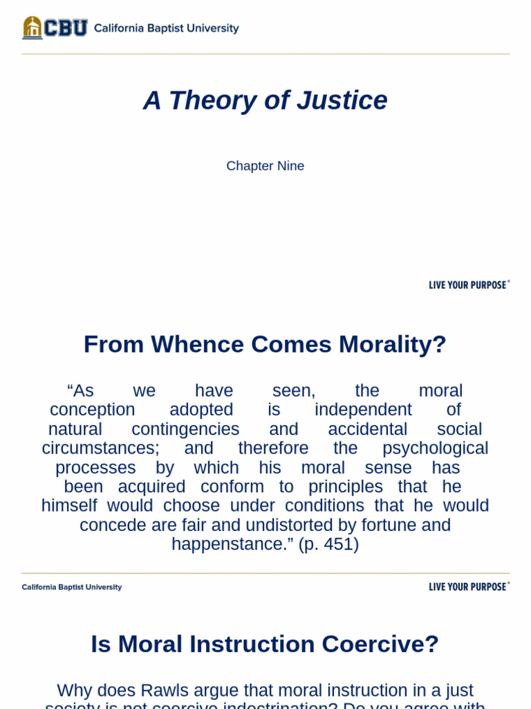 Theory of Justice Chapter Nine | PDF | Justice | Crime & Violence