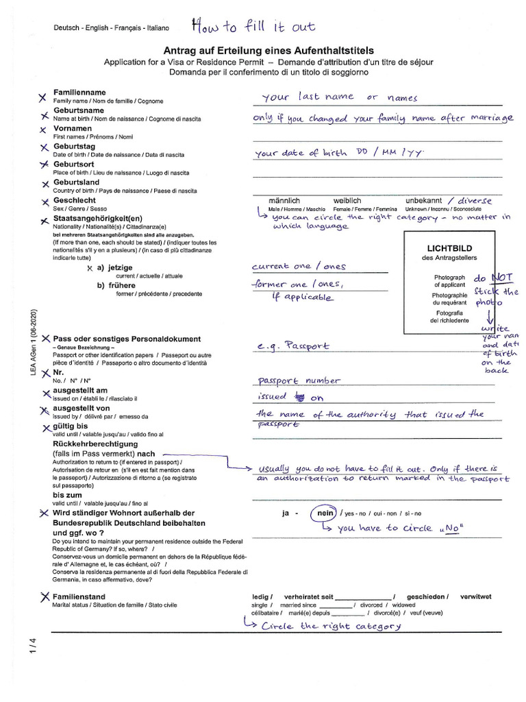 Application Form - How To Fill It Out | PDF