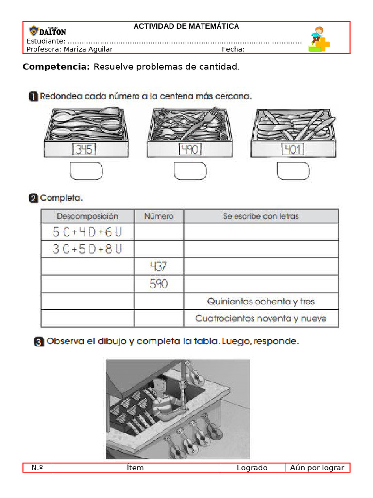 Actividad de Matematica Ejercicios de repasoMEQ | PDF