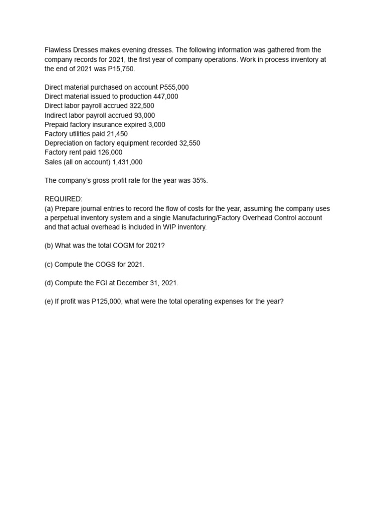 FABM 2 Exercise | PDF