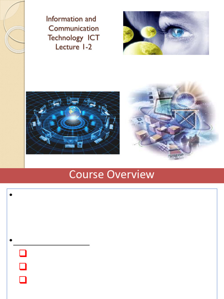 ICT Lectures 1-2[1] | PDF | Educational Technology | Information