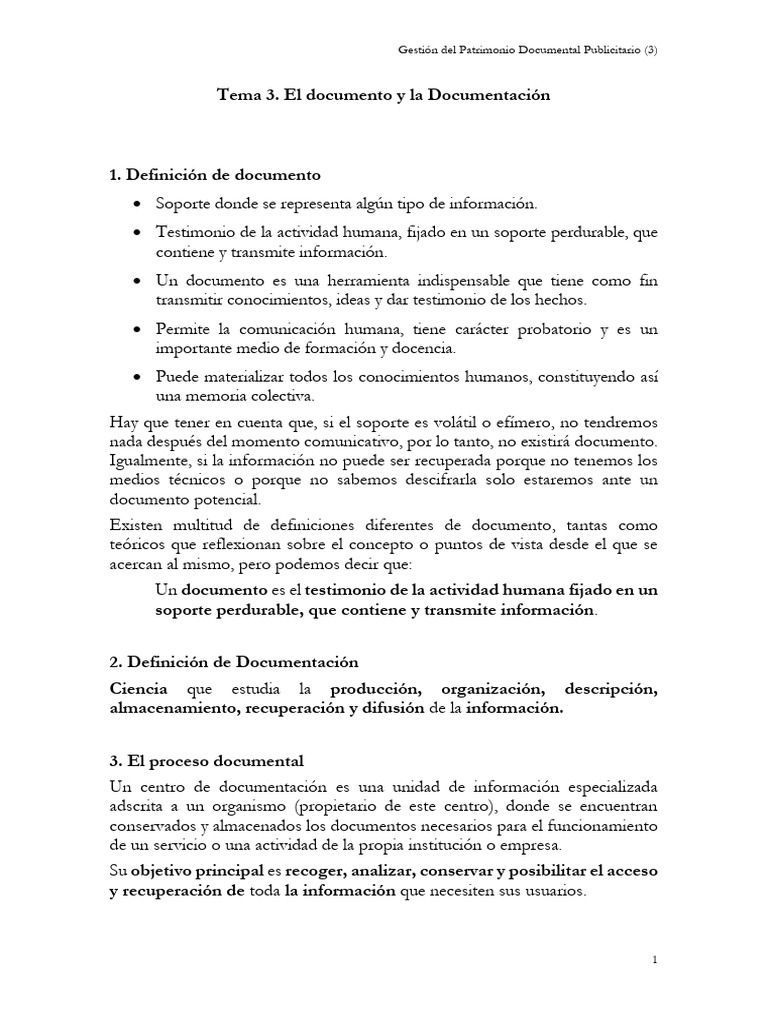 Tema03 Patrimonio | PDF | Sumario abstracto)