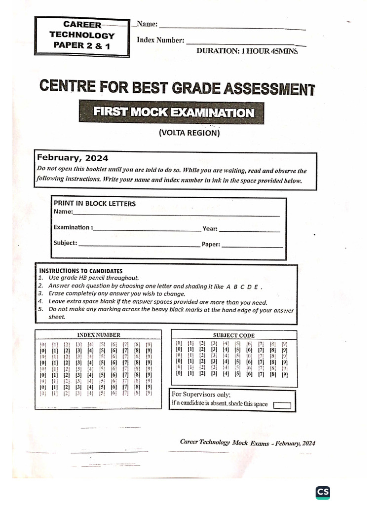 Bece Career Technology Possible Questions | PDF