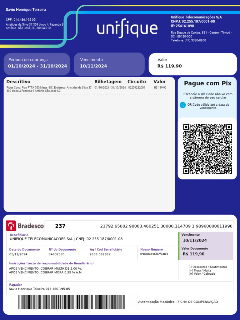 boleto-12 | PDF | Tecnologia bancária | Pagamentos