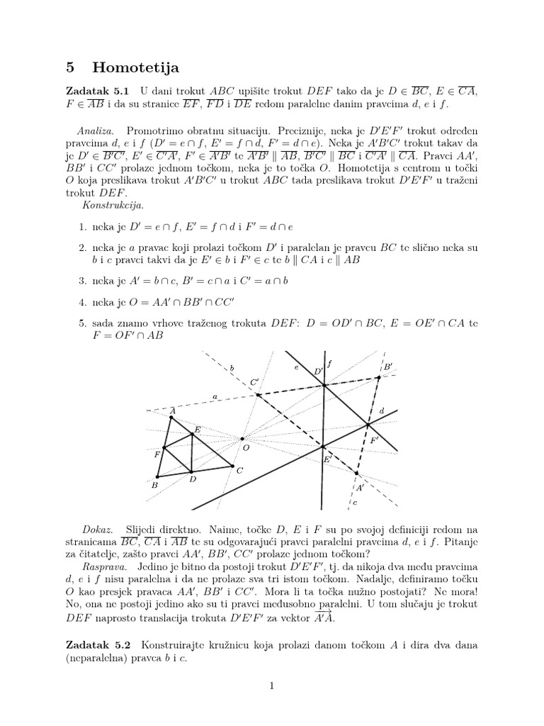 KMG 5 Homotetija | PDF