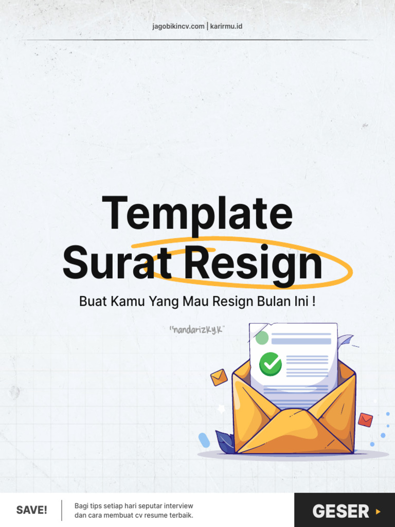 Template Surat Resign | PDF