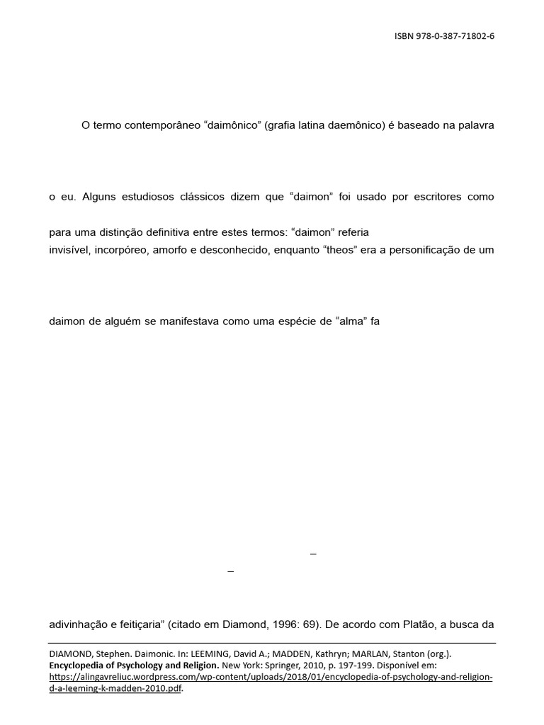 Daimonic (Stephen A. Diamond) | PDF | Mitologia grega | Carl Jung