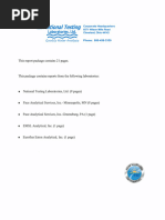 Drinking Water Test Report | PDF | Bacteria | Chemical Compounds