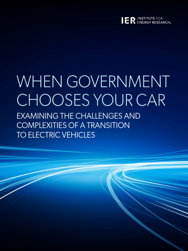 When Government Chooses Your Car Study Institute For Energy Research ...