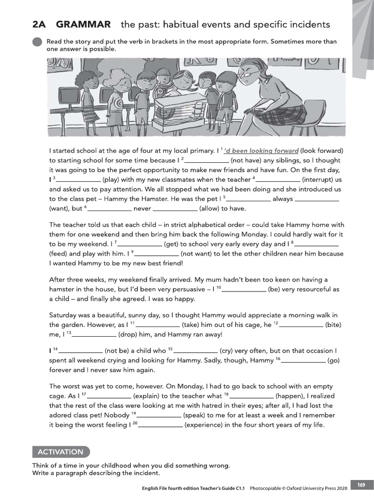 Unit 2 Extra Grammar - Past Tenses | PDF