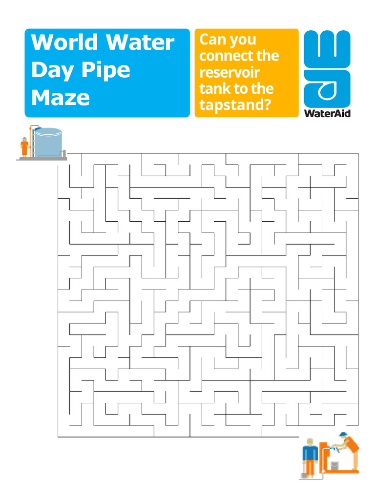World Water Day Maze Activity | PDF