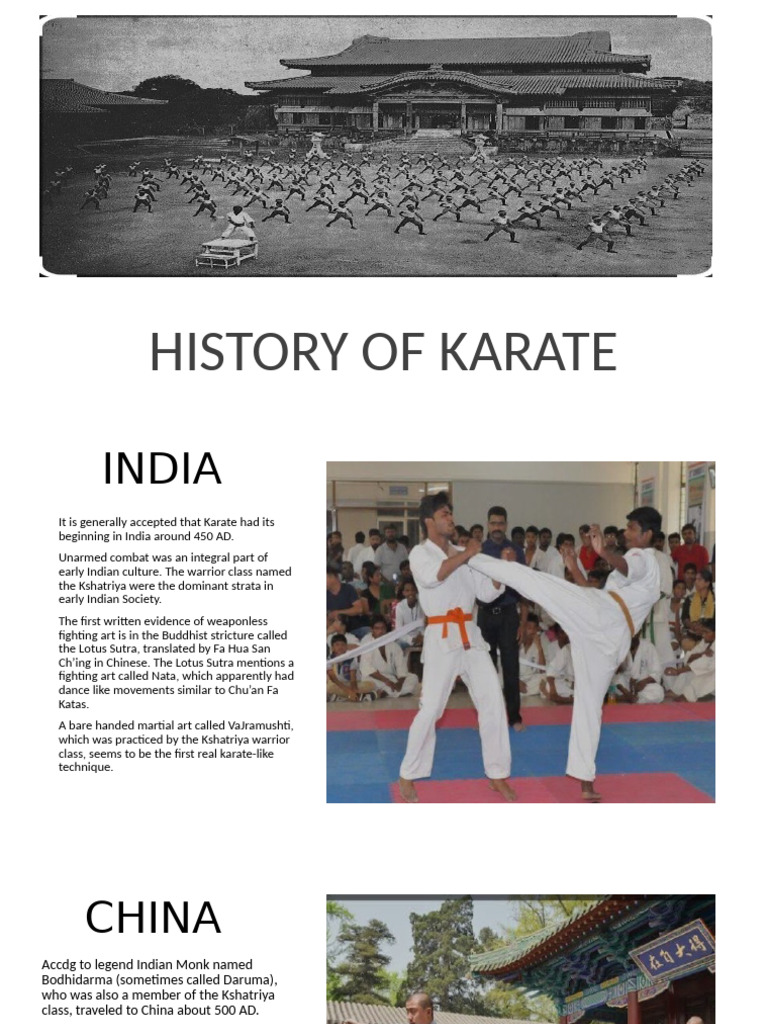 Origins and Evolution of Karate | PDF | Karate | Chinese Martial Arts