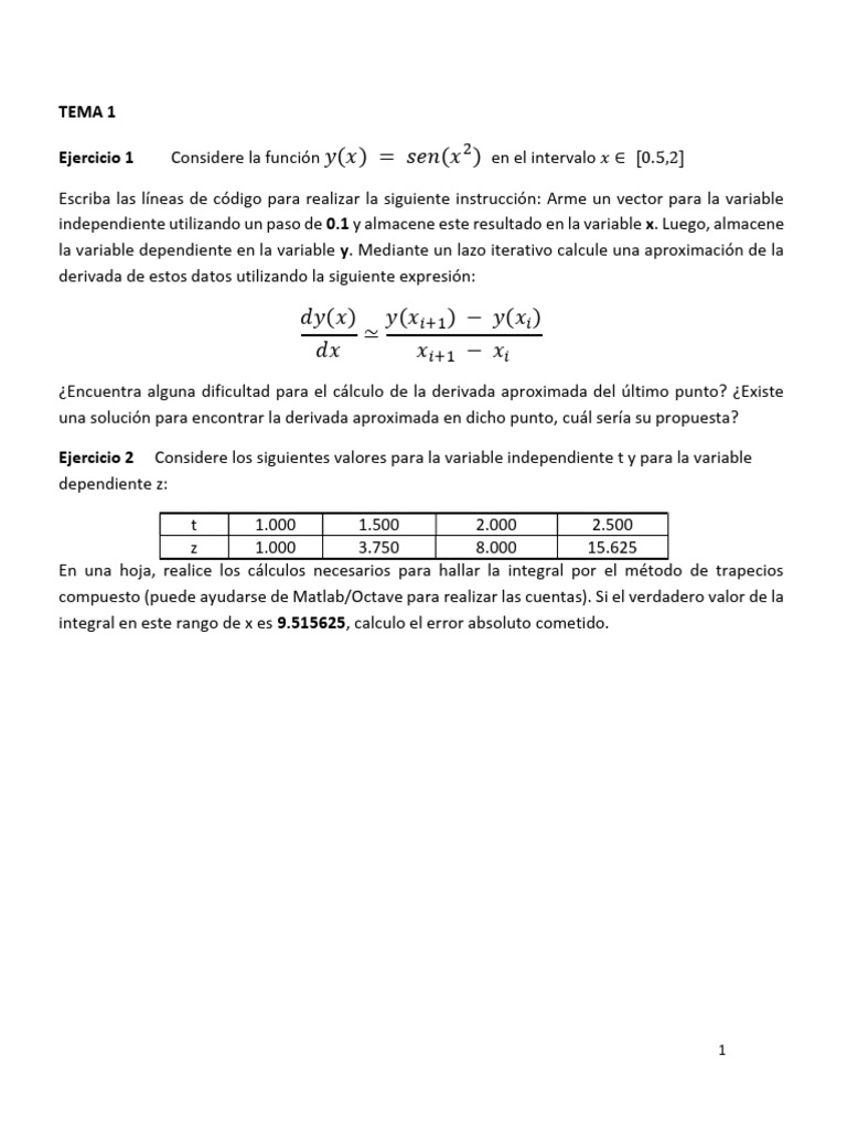 parcialito 2 | PDF | Derivado | Integral