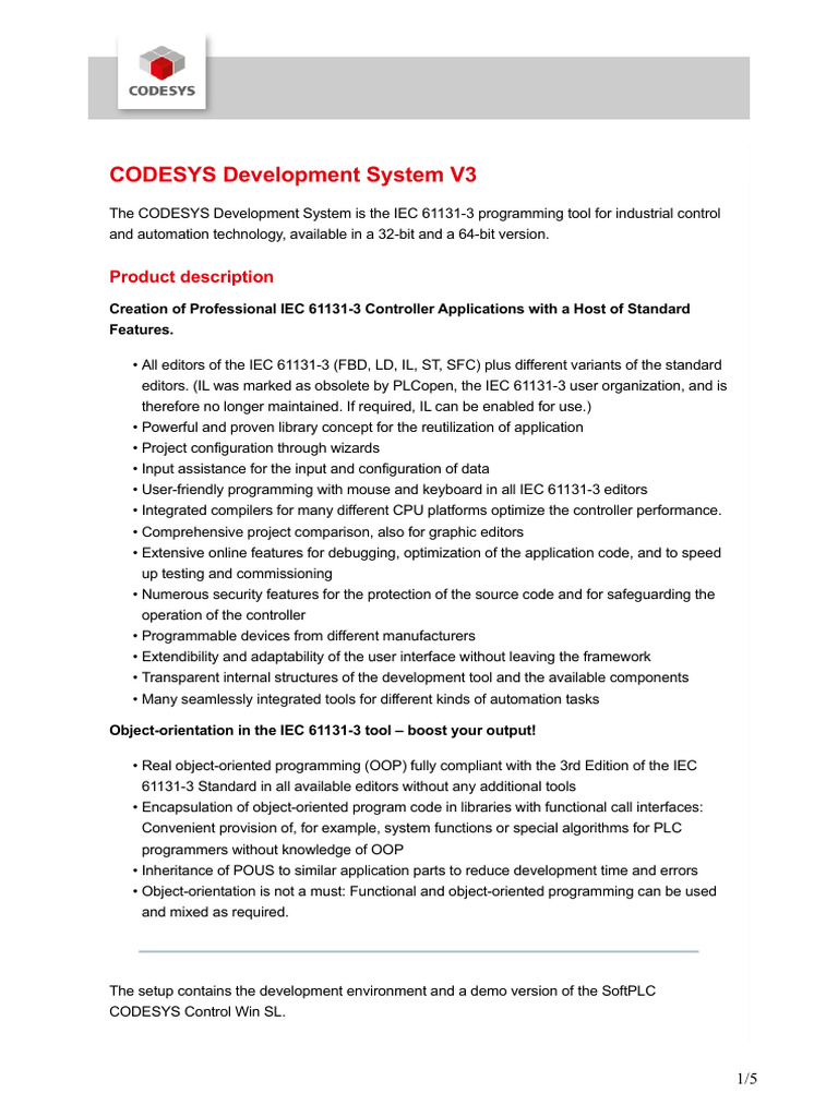 CODESYS Development System V3 - en | PDF | Computer Engineering | Computing