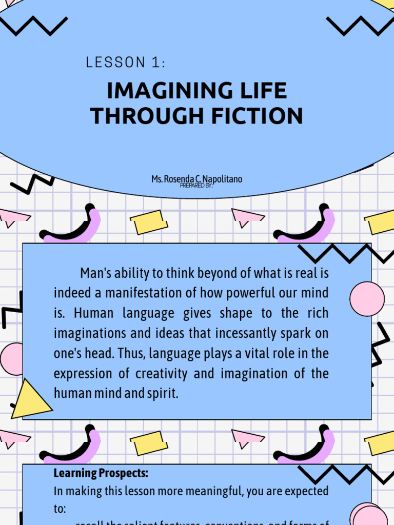 Lesson 1 Imagining Life Through Fiction 20241204 115634 0000 | PDF ...