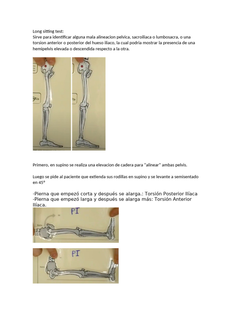 Long Sitting Test | PDF