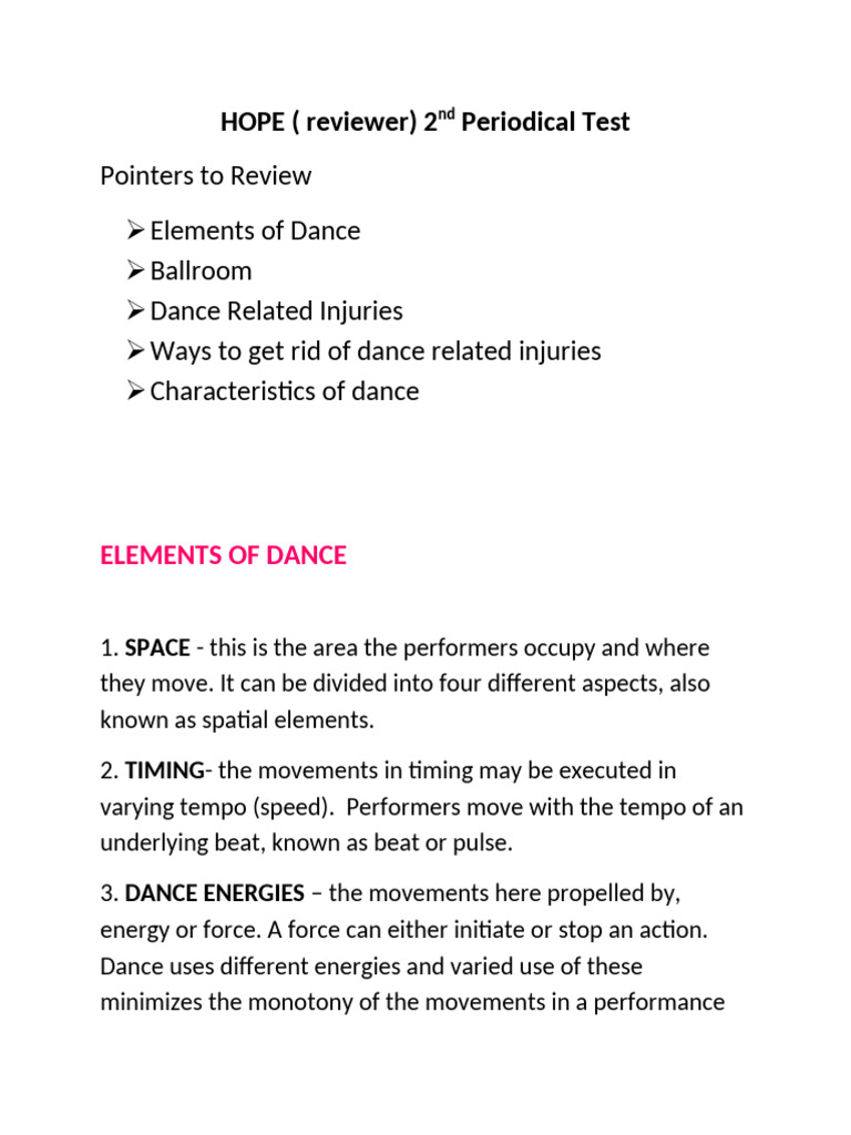 HOPE-reviewer | PDF | Ballroom Dance | Knee