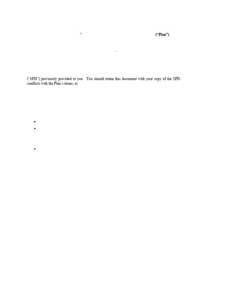 Summary of Material Modifications | PDF