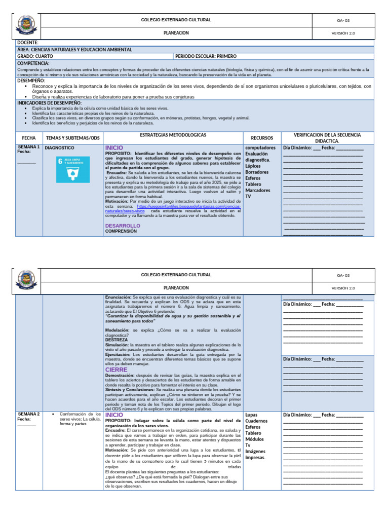 4 Ciencias | PDF | Naturaleza | Biología