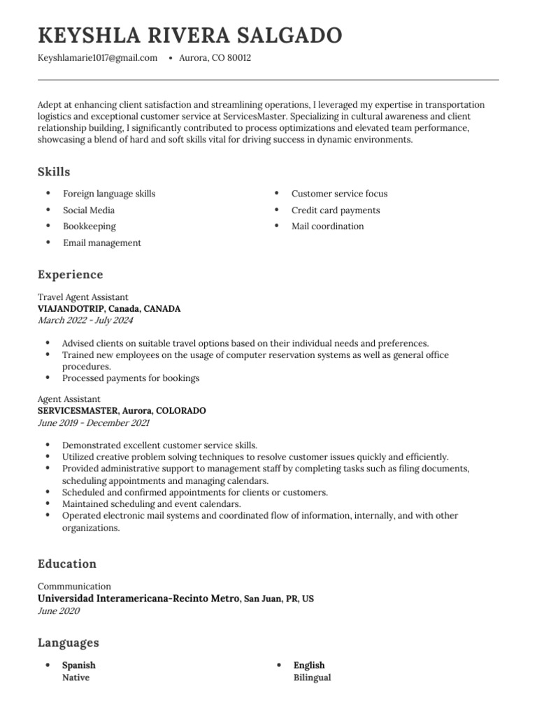 Keyshla RiveraSalgado Resume | PDF