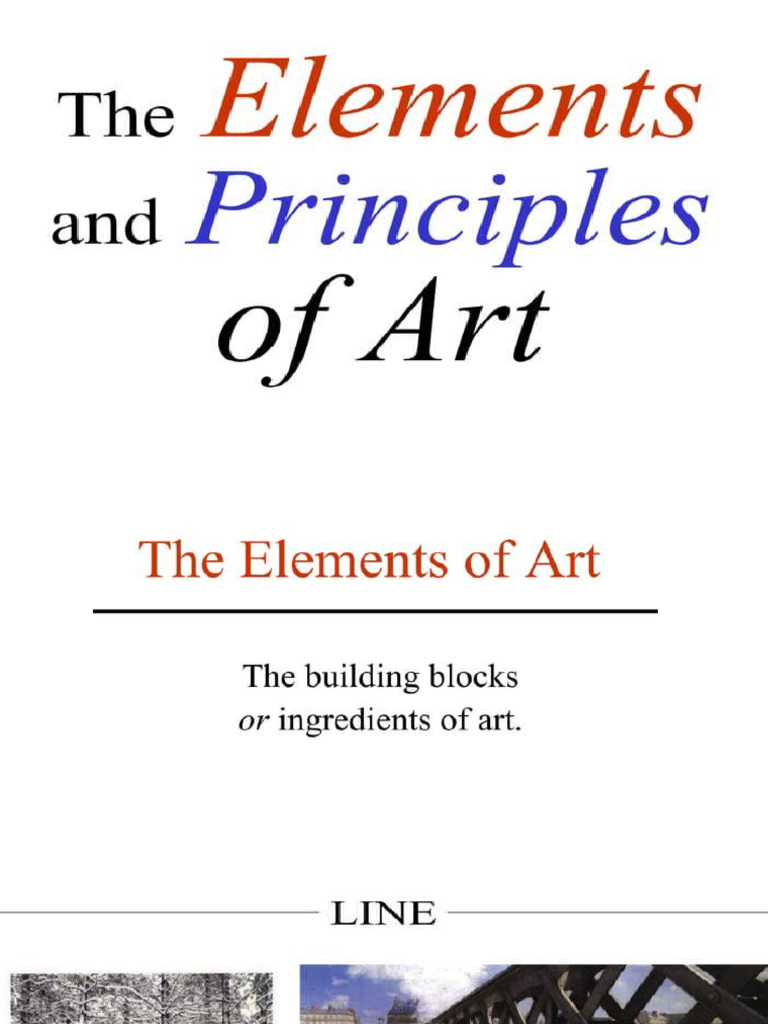 Elements and Principles of Art | PDF