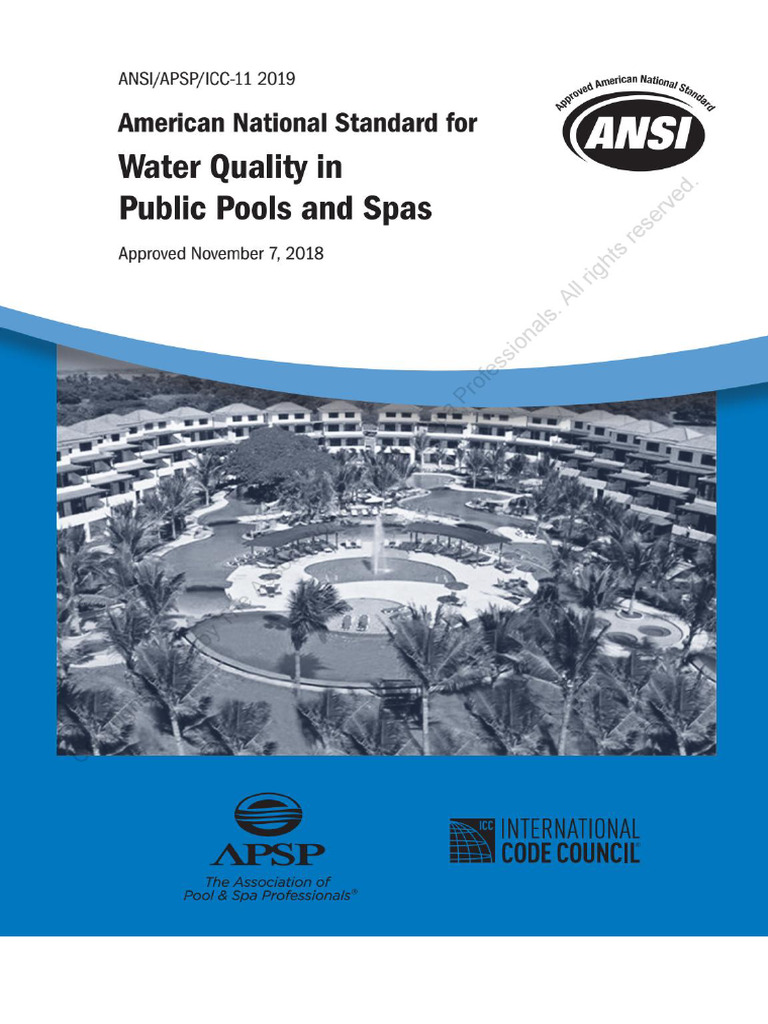 Ansi Apsp Icc 11 2019 | PDF