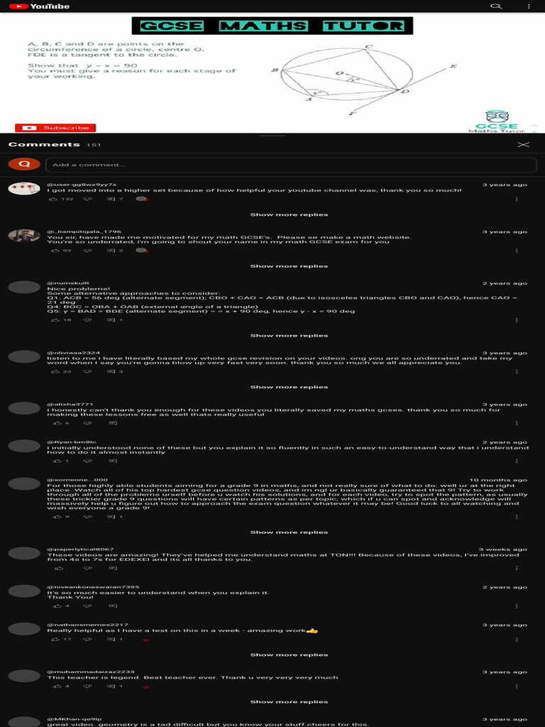 The 5 Hardest Circle Theorem Exam Style Questions 2 | PDF | Mathematics ...