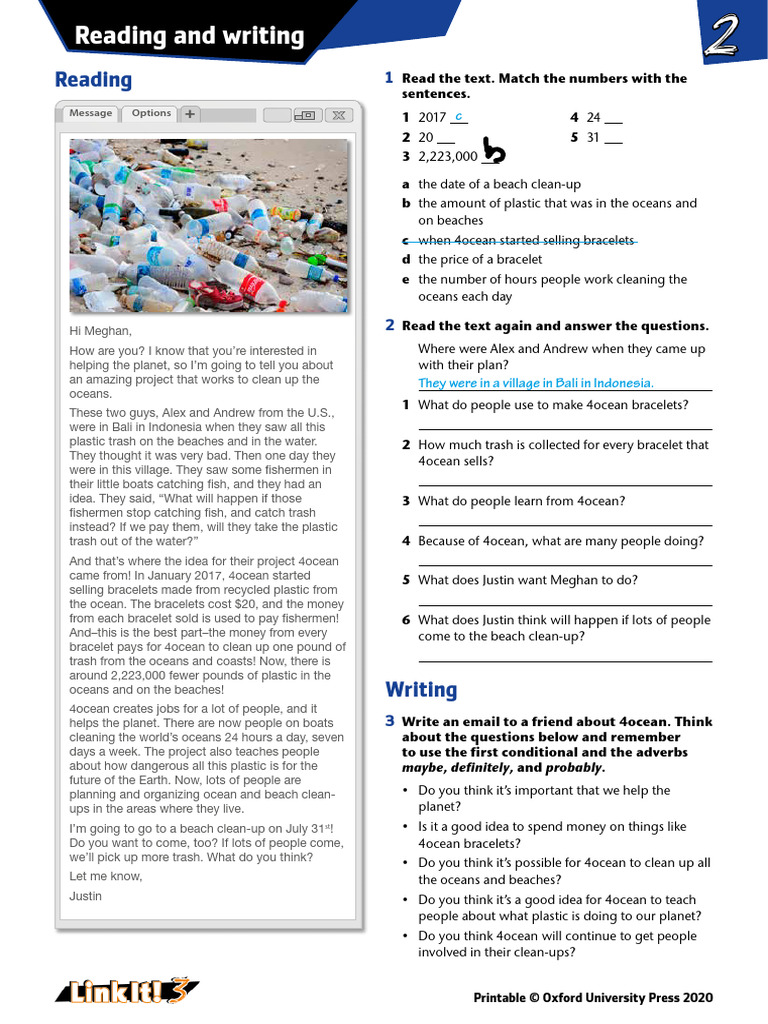 Reading and Writing Worksheets 2-3 - Editable Si XD | PDF