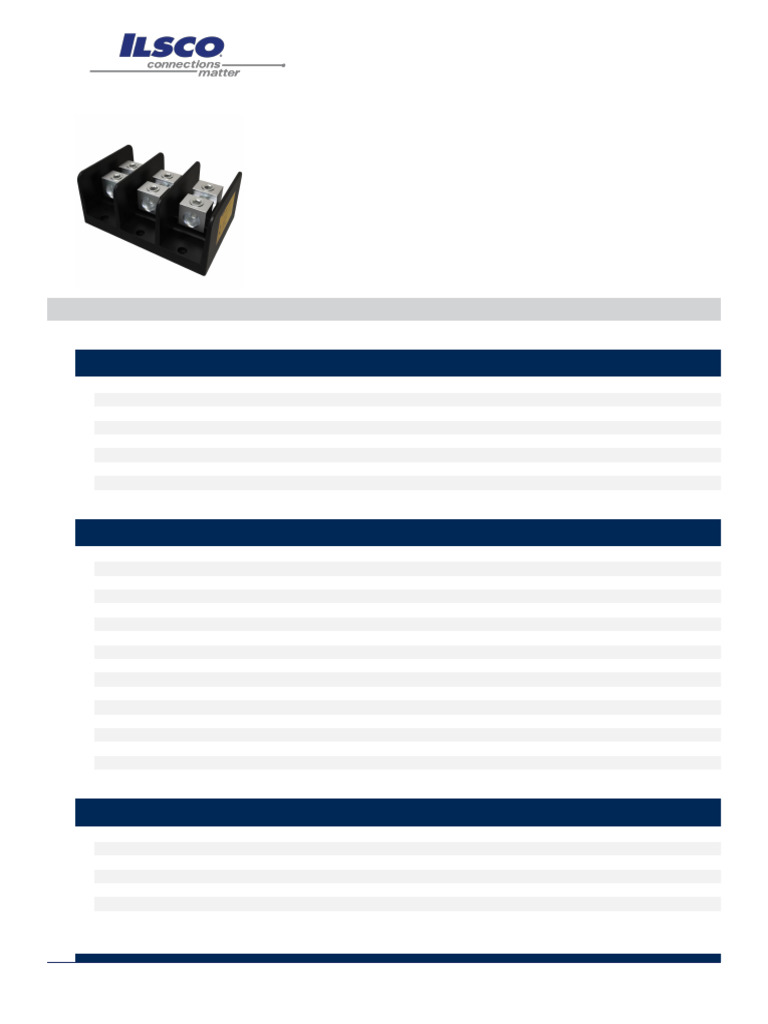 Ilsco Splice Reducer box - Inline box | PDF | Screw | Electrical Conductor