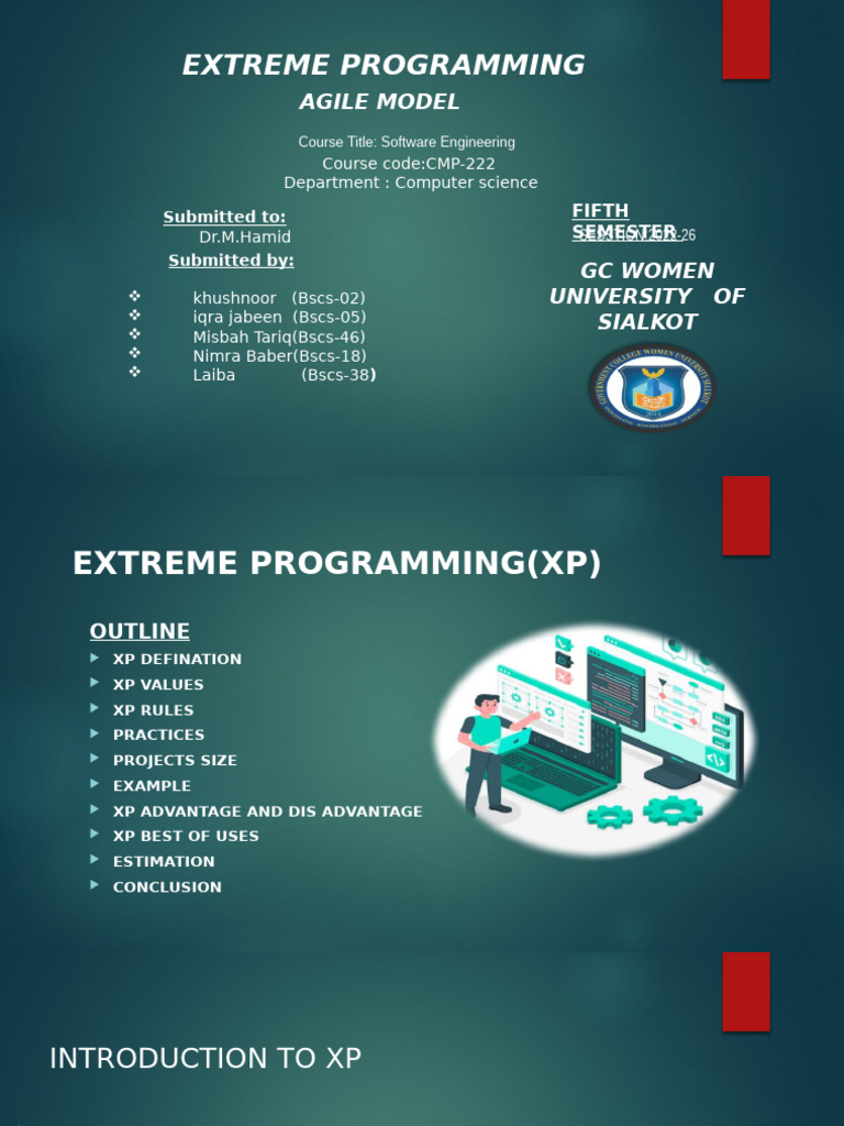 Xp Presentation Final Pdf Agile Software Development Computer