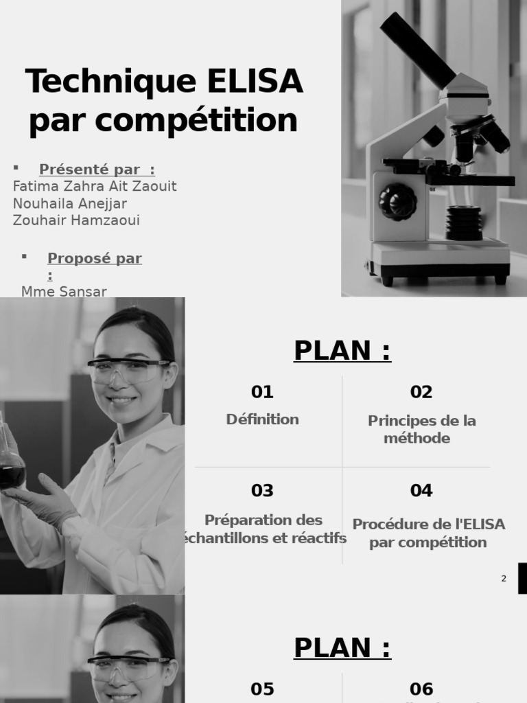 Résultats de la technique ELISA par compétition | PDF | Méthode immuno ...