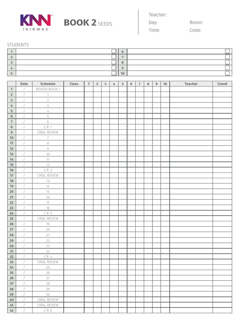 Pedagógico - Planejamento - Book 2 Seeds | PDF