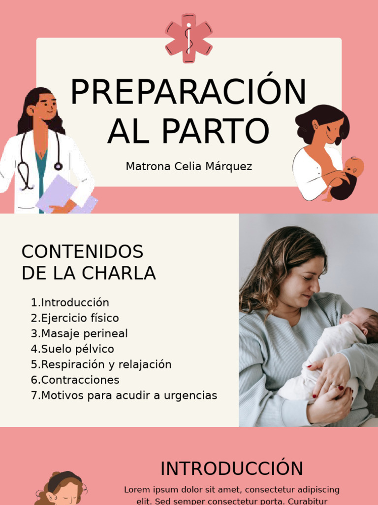 Preparación Al Parto: Matrona Celia Márquez | PDF