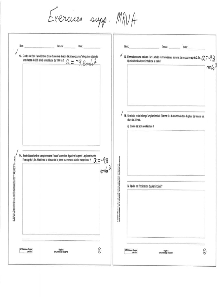 MRUA FC12 Revision | PDF