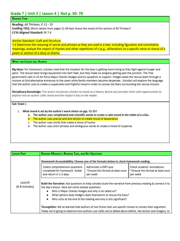 All Thirteen Lesson 4 | PDF