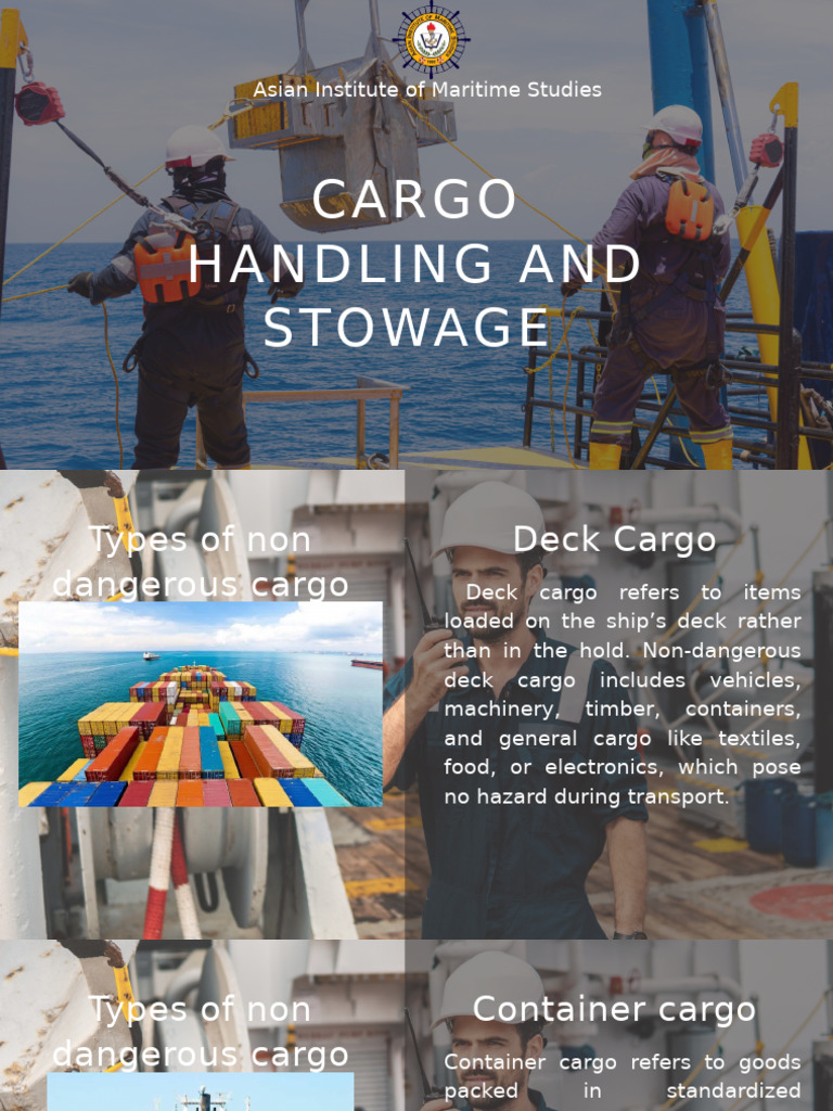 Types of Non-Dangerous Cargo Explained | PDF | Cargo | Freight Transport
