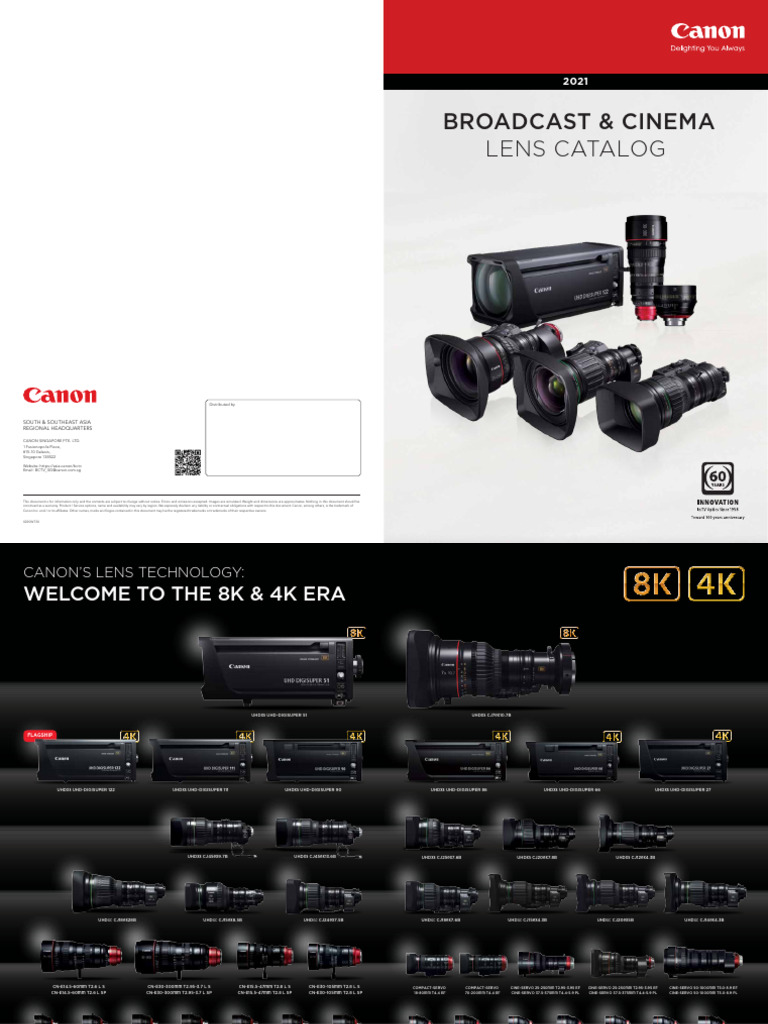 Canon BCTV+2020+Catalogue | PDF | Zoom Lens | Autofocus