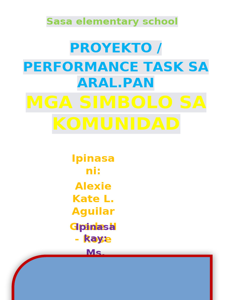 Simbolo NG Komunidad | PDF
