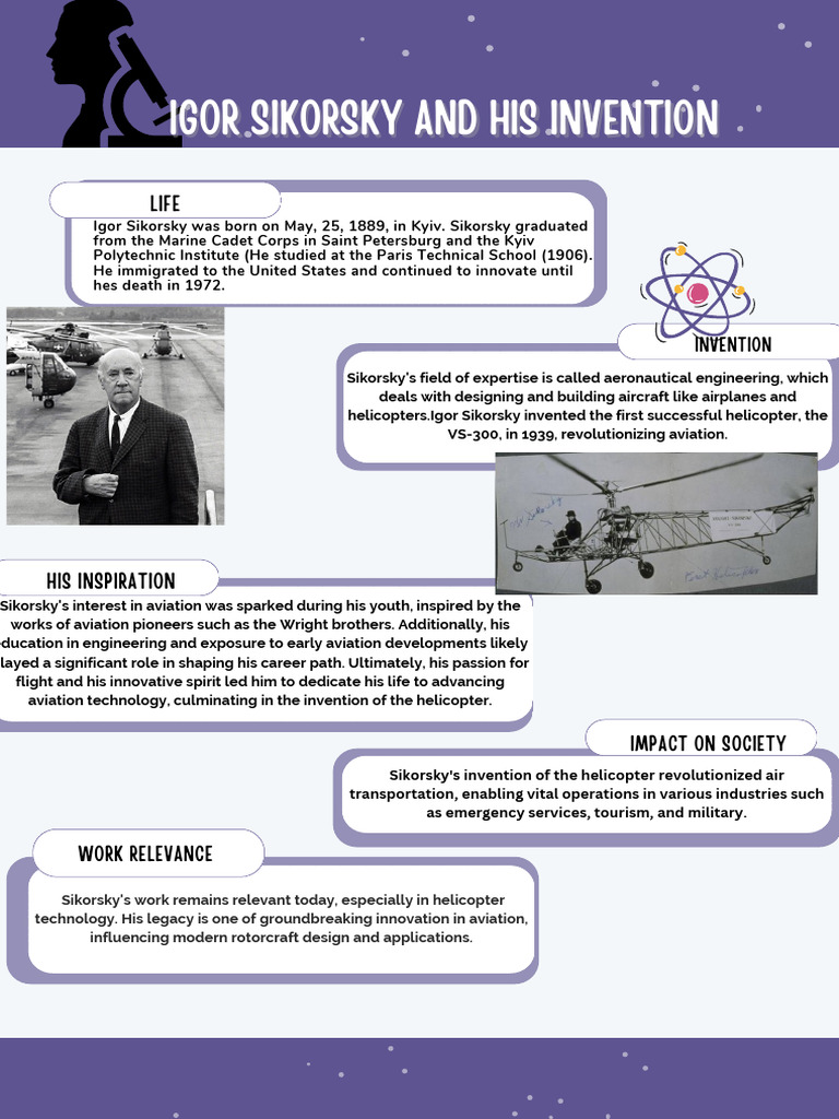 Igor Sikorsky and His Invention 2 | PDF
