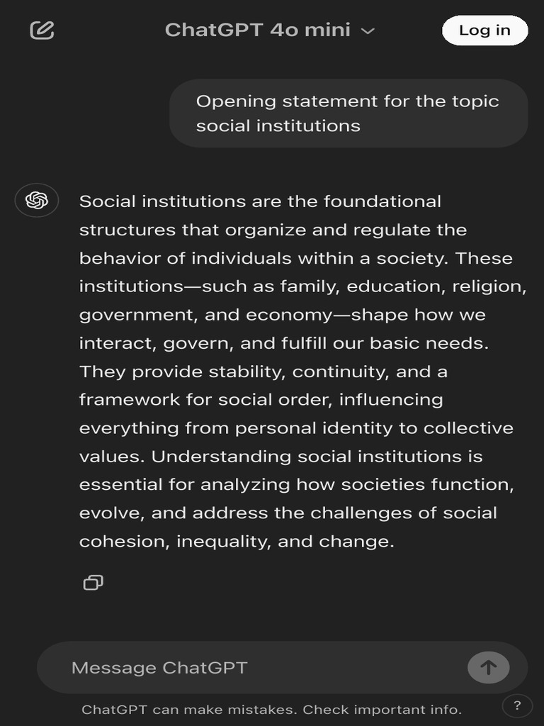 Understanding Social Institutions' Impact | PDF