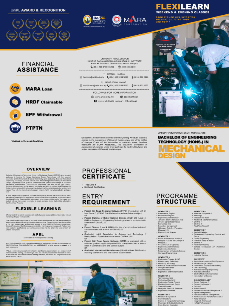 1.-Bachelor-of-Engineering-Technology-Hons.-in-Mechanical-Design (1) | PDF