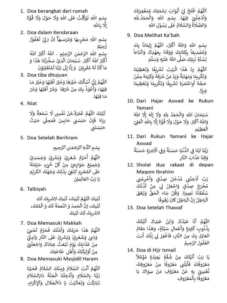 Doa Umrah | PDF