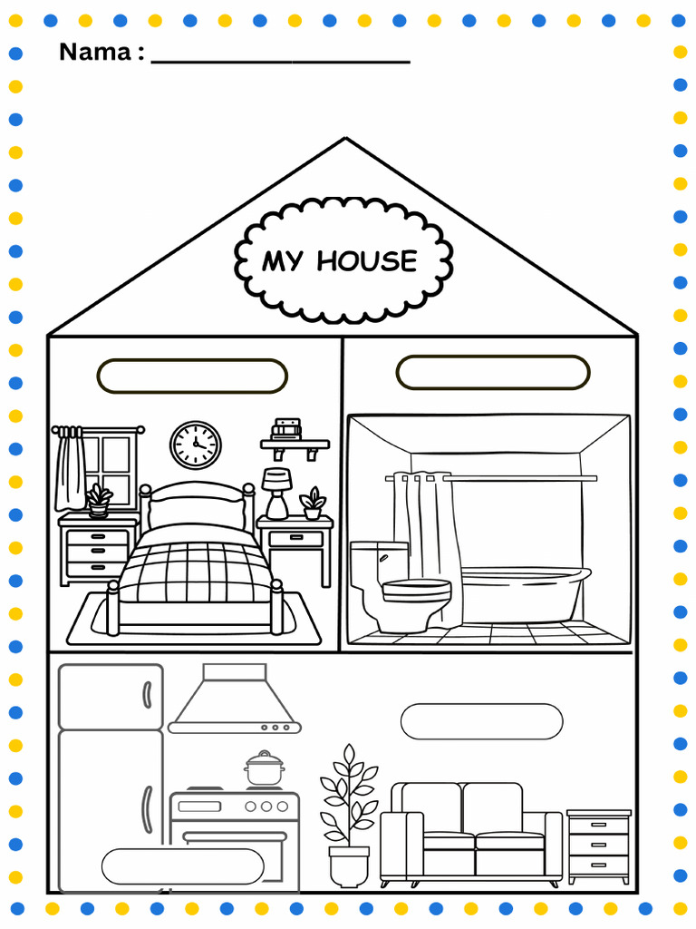 MY HOUSE WORKSHEETS | PDF