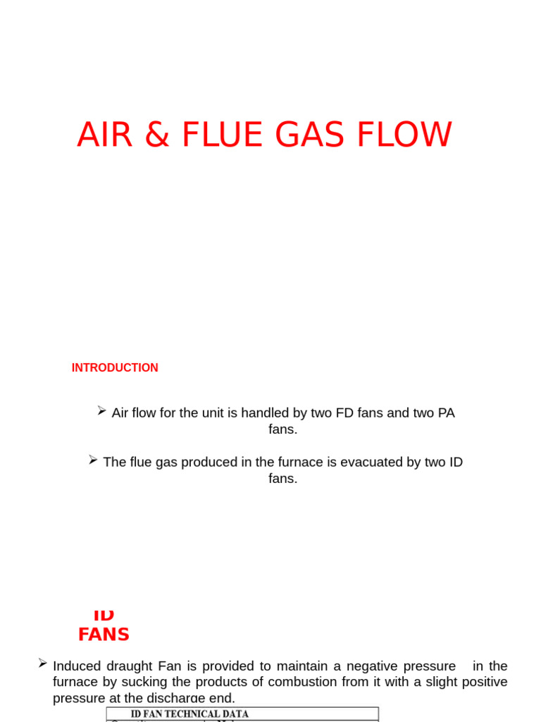 Flue Gas and Air Flow in Power Plants | PDF
