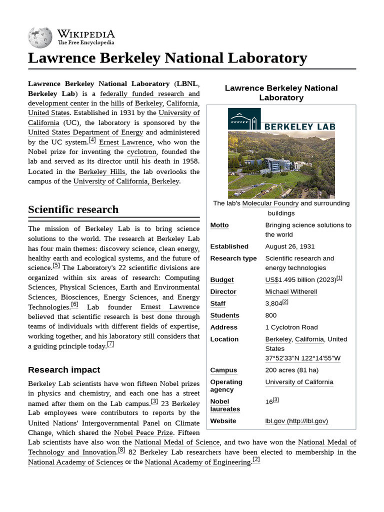Lawrence_Berkeley_National_Laboratory | PDF
